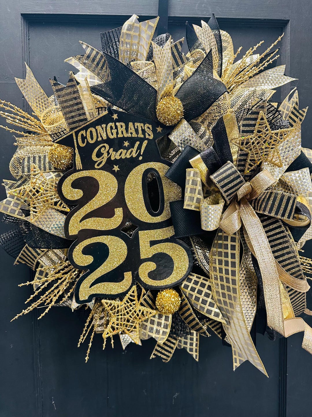 Customized Graduation Wreath, Class of 2025 Decorations, Senior Gifts ...