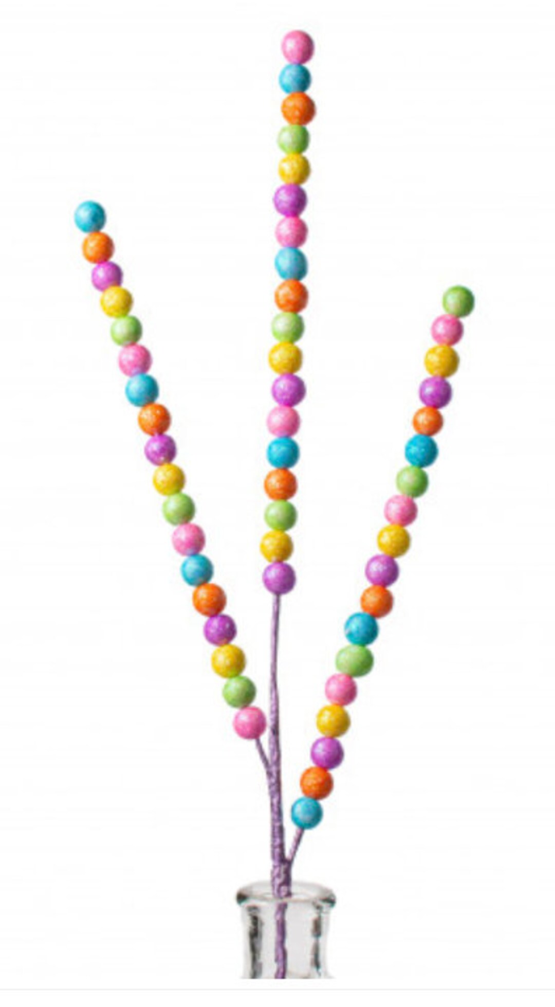 26"l Glitter Bead/spike Spray - Etsy