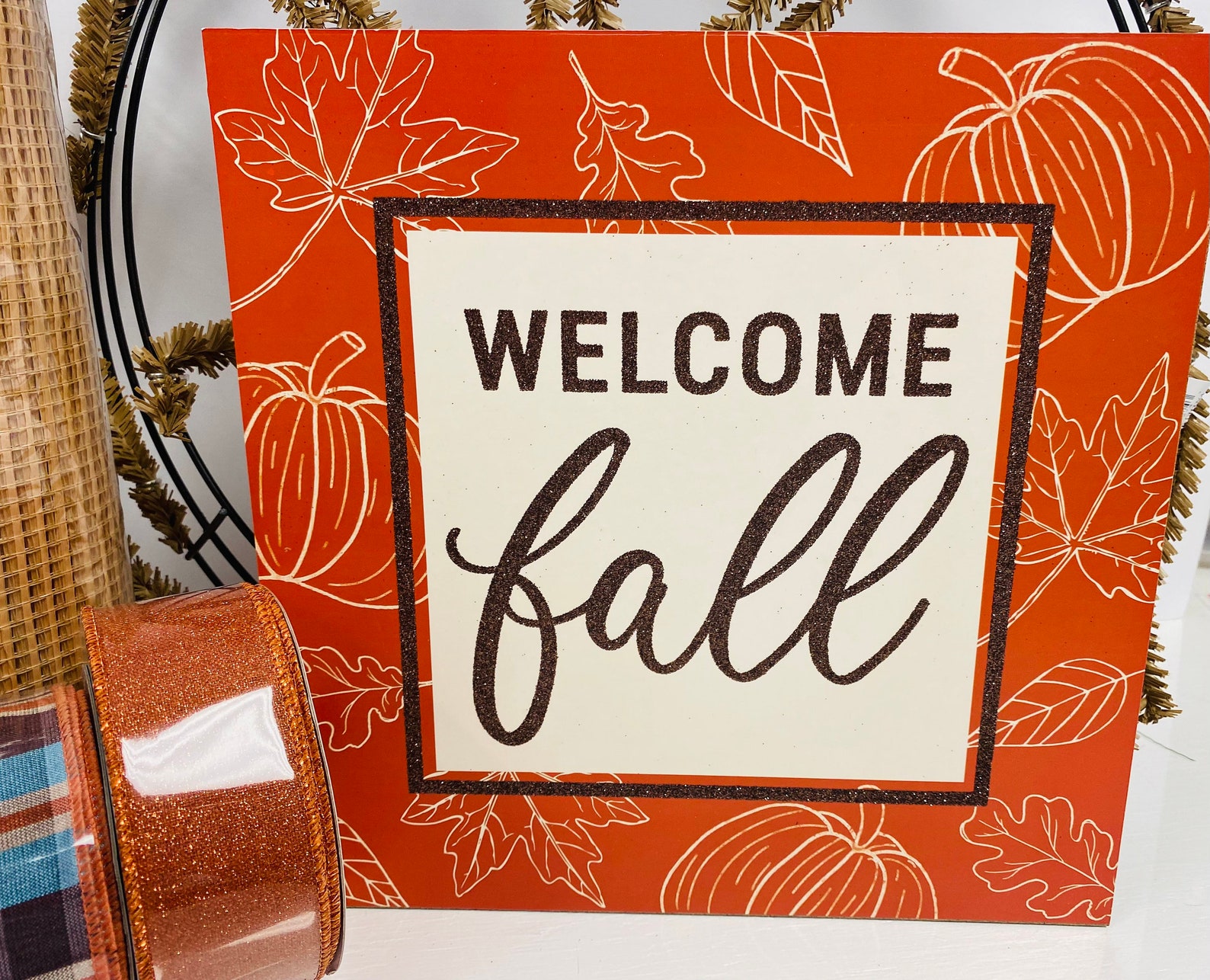 Welcome Fall DIY Wreath Kit - Etsy