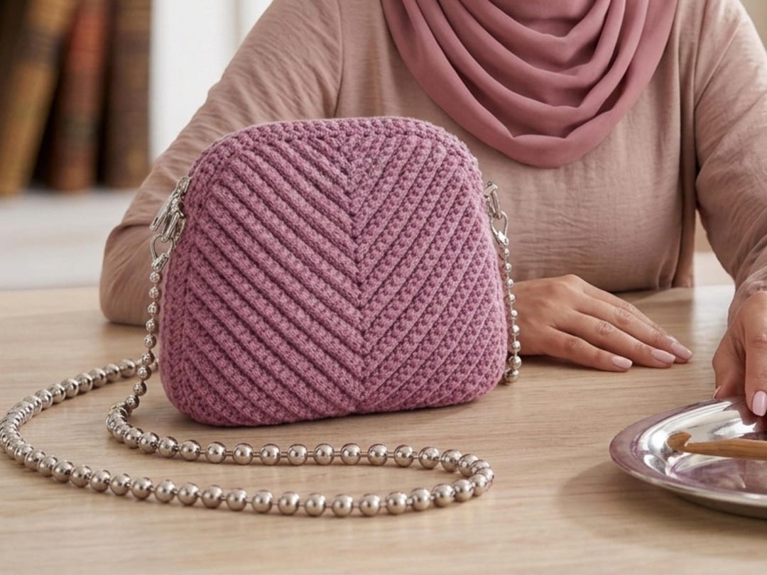 Crochet Chevron Bag Pattern, Textured Crossbody Purse, PDF Download - Etsy