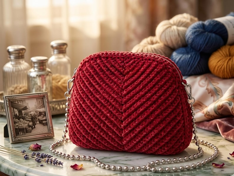 Crochet Chevron Bag Pattern, Textured Crossbody Purse, PDF Download - Etsy