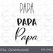 Papa Scripts in Three Fonts | Svg | Png | Eps | | Digital Download ...