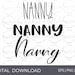 Nanny Scripts in Three Fonts | Svg | Png | Eps | | Digital Download ...