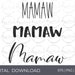 Mamaw Scripts in Three Fonts | Svg | Png | Eps | | Digital Download ...