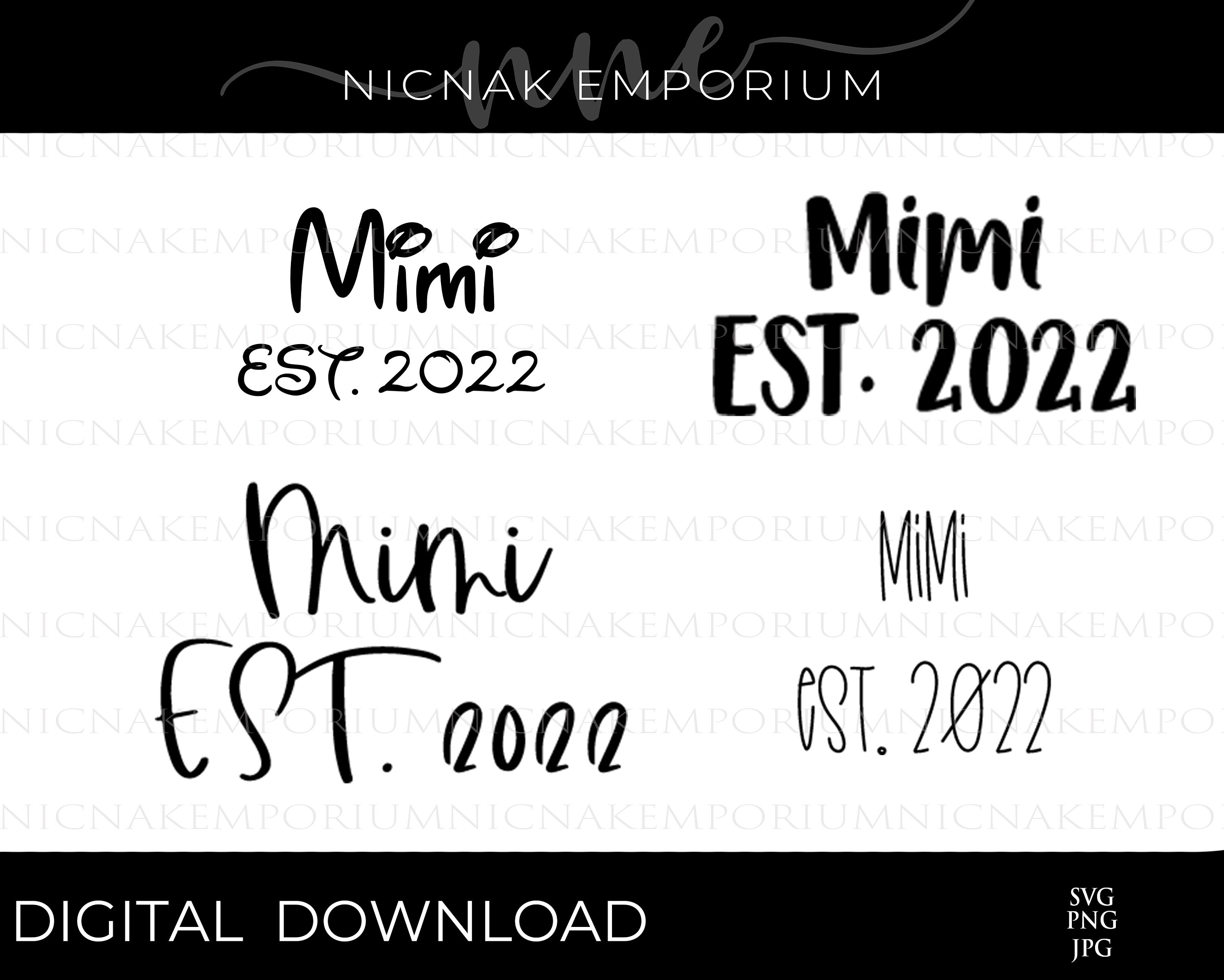 Papercraft SVG Script Established Mimi Instant Download Digital ...