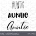 Auntie Scripts in Three Fonts Svg Png Eps Digital Download Instant ...