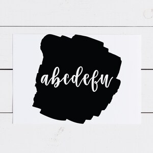Abcdefu | AI | Dxf | Eps | Jpg | Pdf | Png | Svg| Digital Download ...