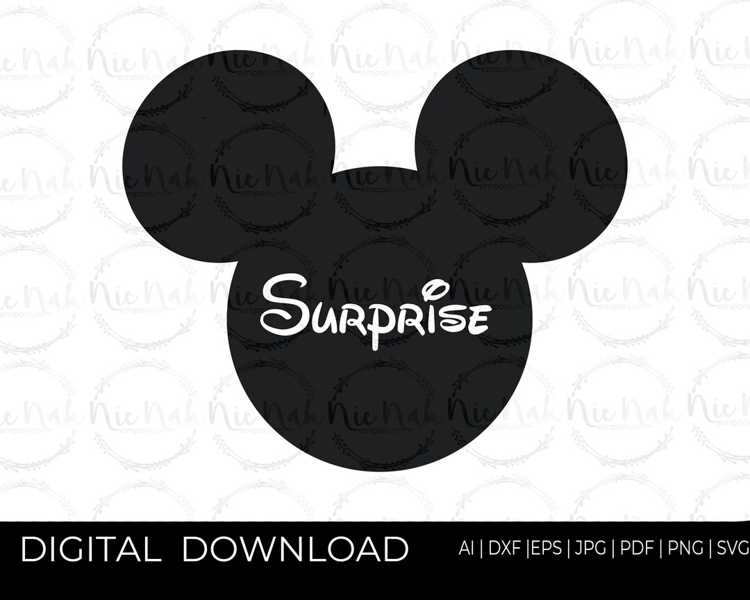 Surprise | AI | Dxf | Eps | Jpg | Pdf | Png | Svg| Digital Download ...