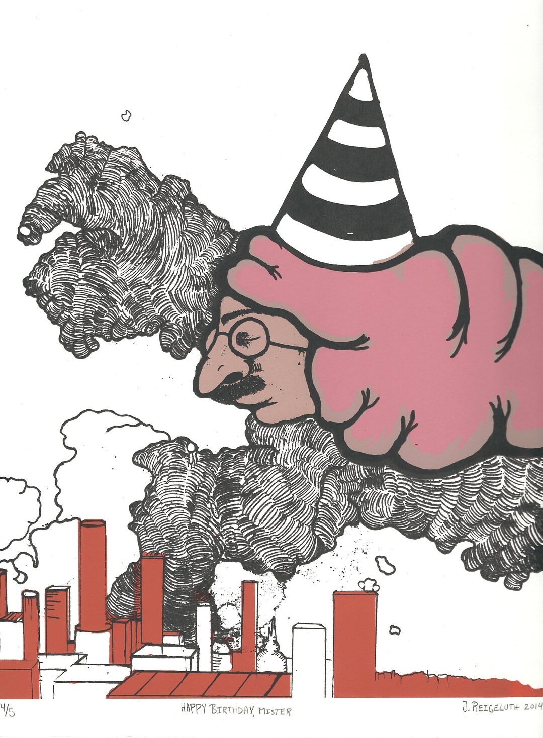 Happy Birthday Screen Print - Etsy