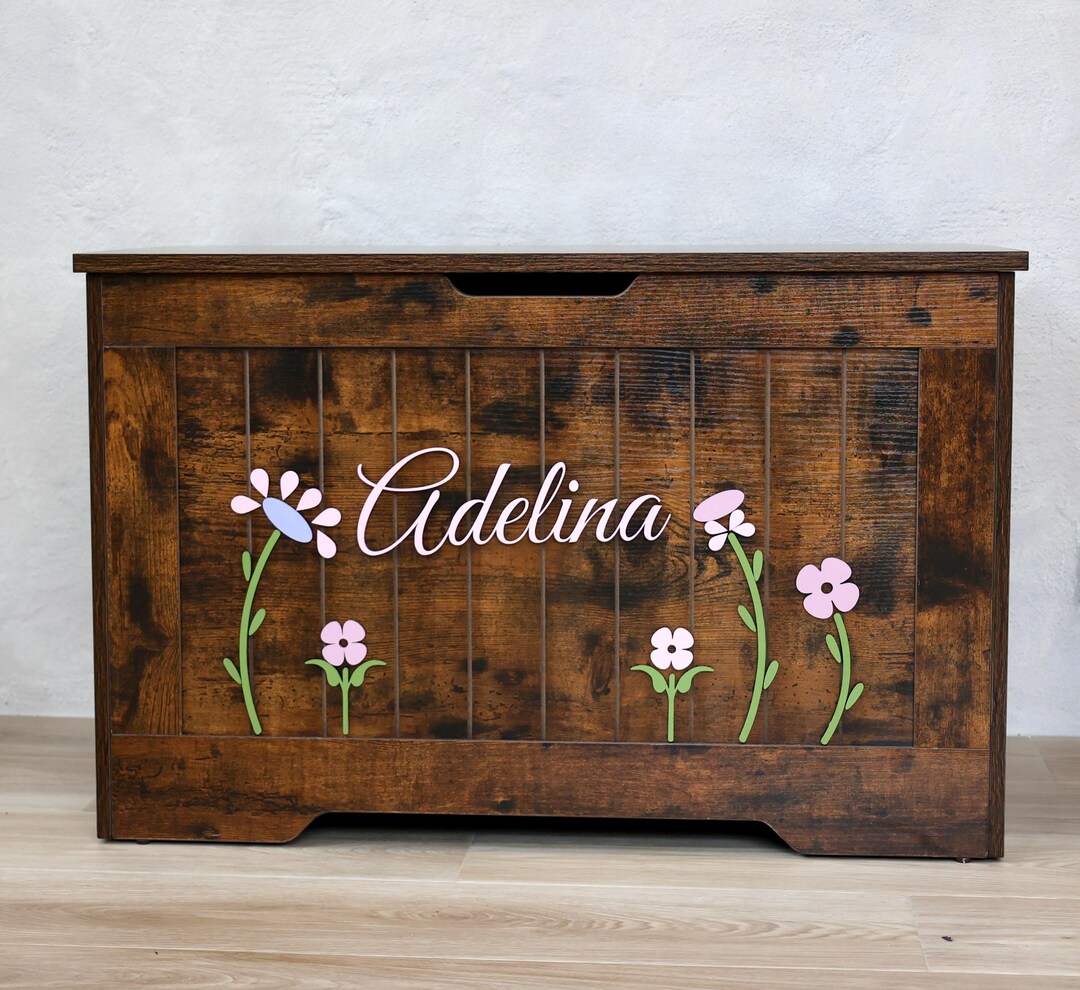 French Rustic 3D Personalized Wooden Toy Box by Daisy Fields. “sweet ...