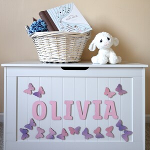 3D Butterfly Personalized Wooden Toy Box or Wooden Elements Only by ...