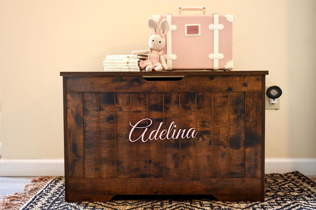 French Rustic 3D Personalized Wooden Toy Box by Daisy Fields. “sweet ...