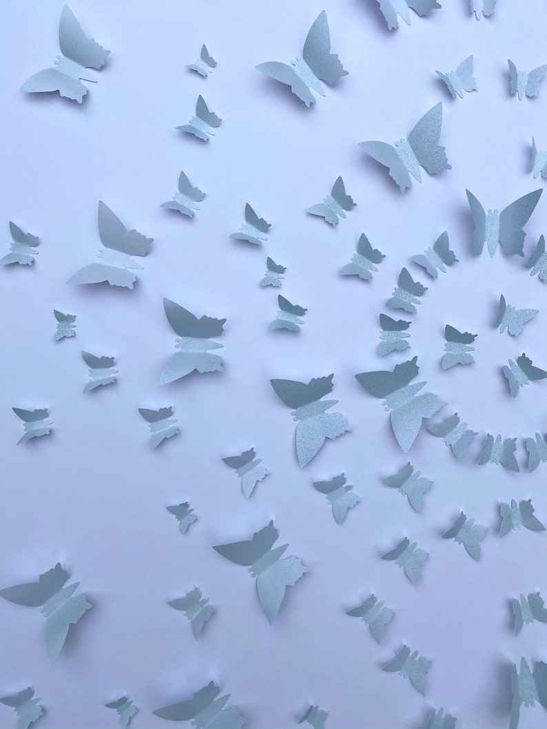 Butterfly Art. Butterfly Framed Art. Ombre Blue Butterflies. - Etsy