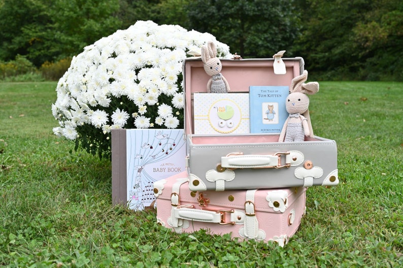 DAISY FIELDS Baby Keepsake Box Suitcase Memory Box Modern - Etsy
