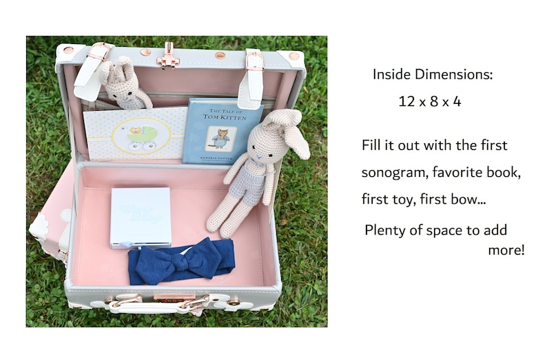 DAISY FIELDS Baby Keepsake Box Suitcase Memory Box Modern - Etsy
