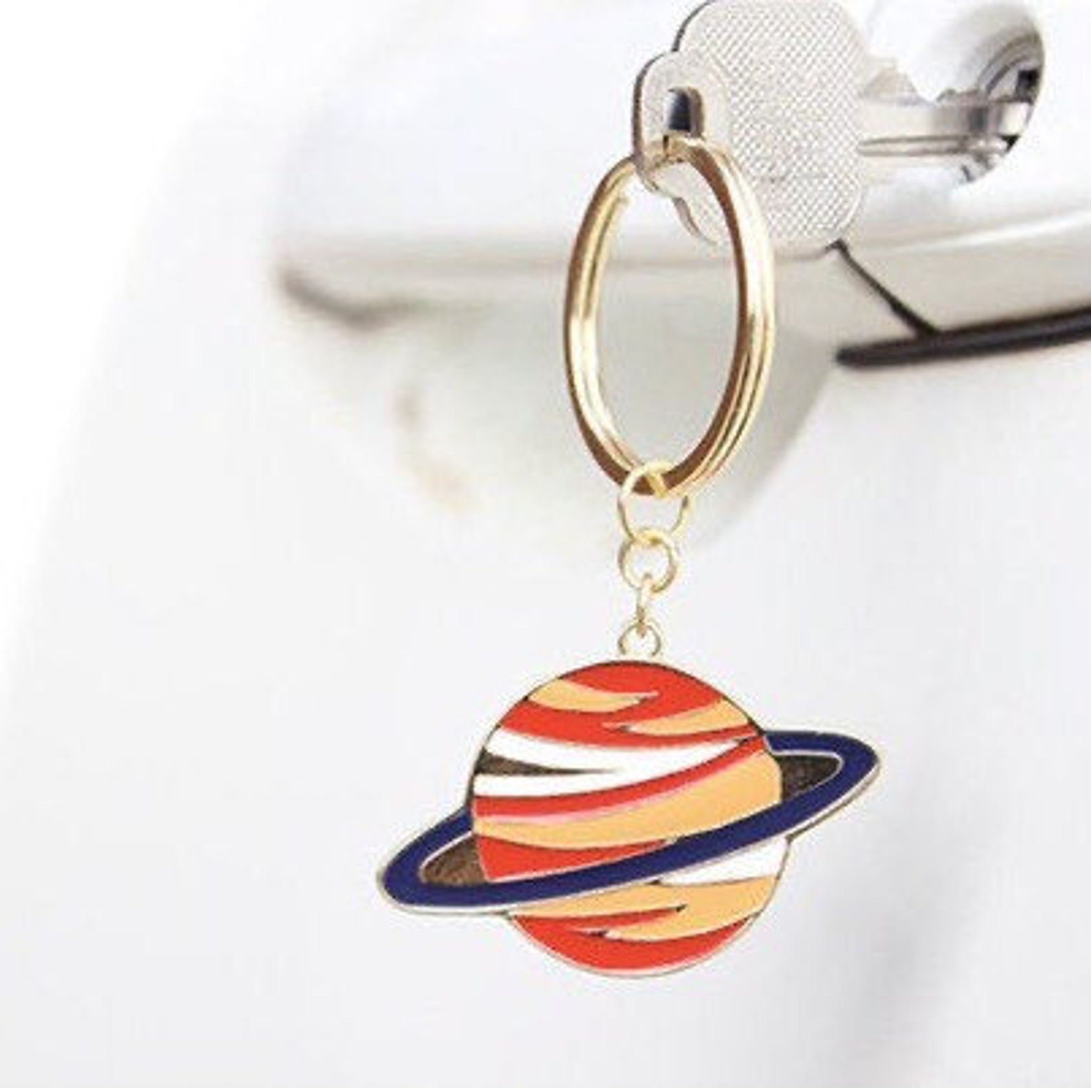Astronaut Keyring Planet Keyring Key Chain Space Saturn | Etsy