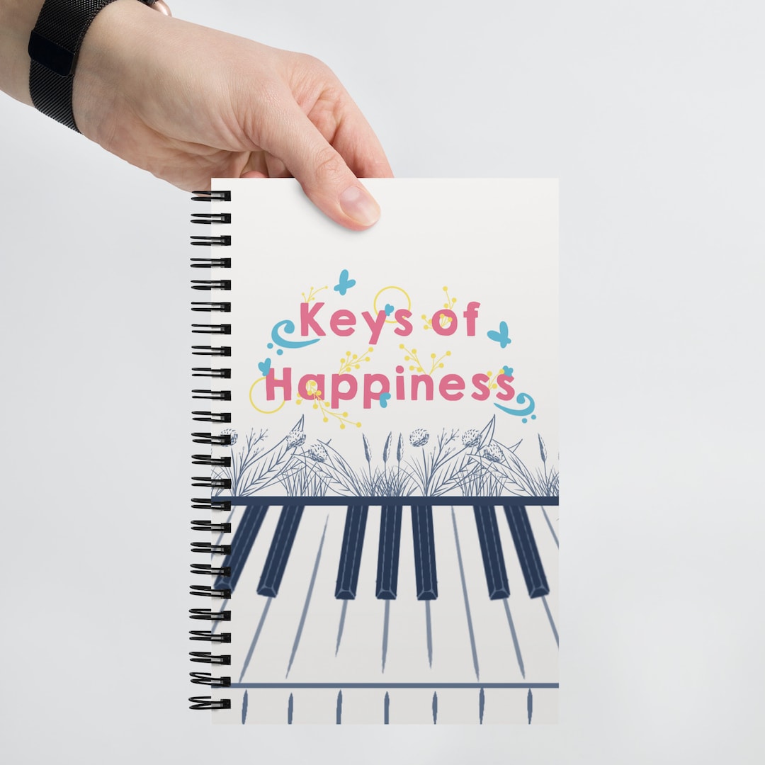 White Spiral Notebook, Positive Message Notebook, Self Care Notebook ...
