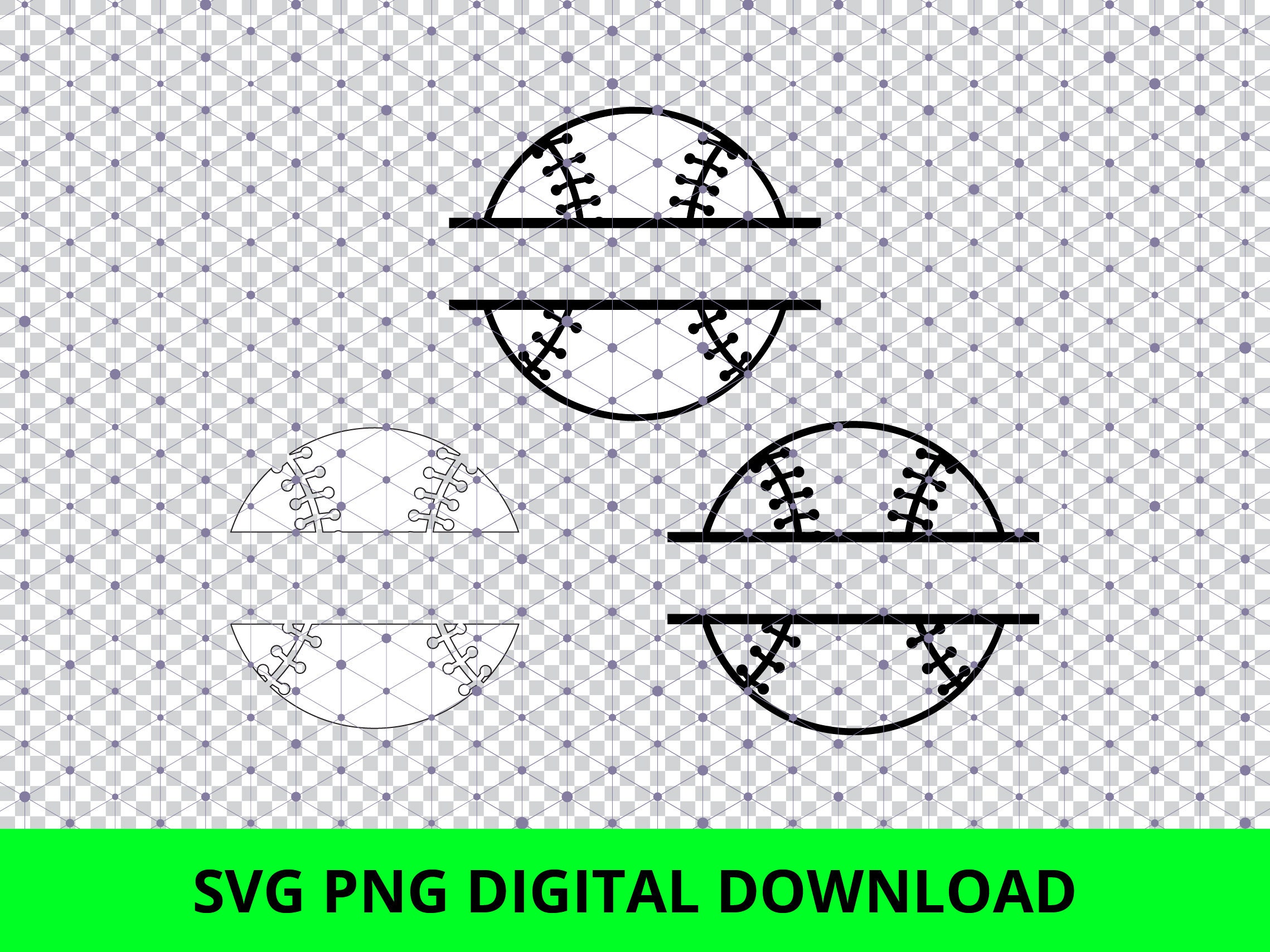 Baseball Split Monogram Svg Split Monogram Frame Baseball Etsy