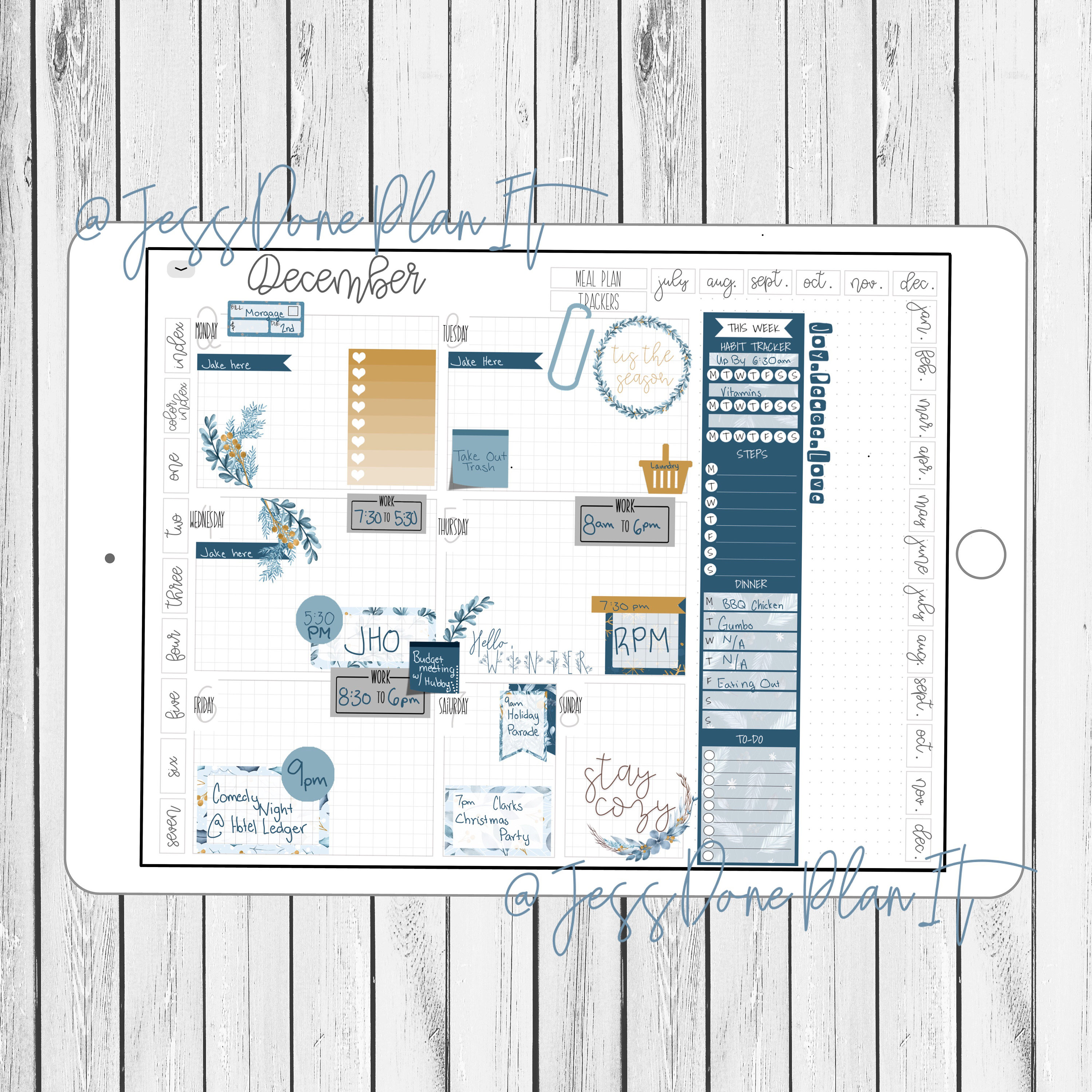 Winter Wonderland Digital Planner Stickers Winter Stickers | Etsy