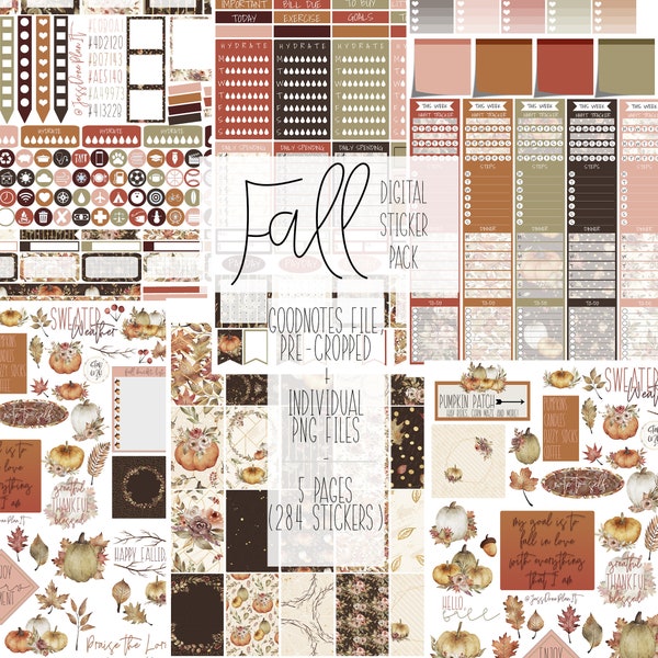 Fall Planner Stickers - Etsy