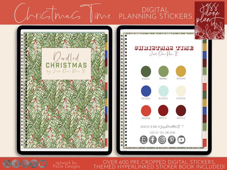 Cozy Christmas Digital Planning Stickers | 600+ Stickers | Digital ...