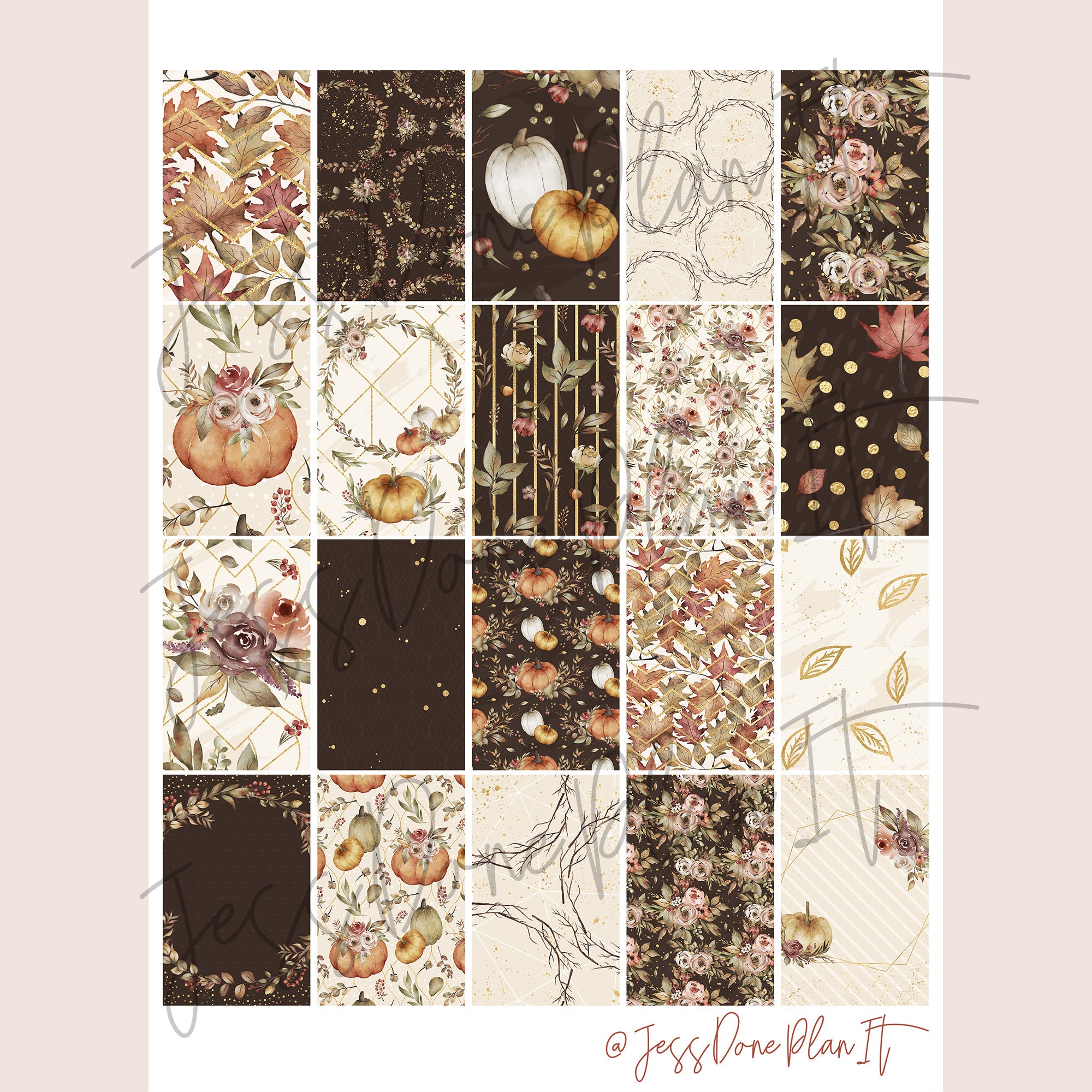 Fall Sticker Pack Fall Stickers Digital Planner Stickers | Etsy