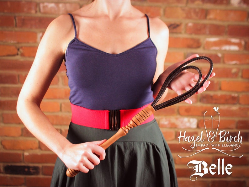 Leather Spanking Strap in Cherry Loop Whip Discipline - Etsy