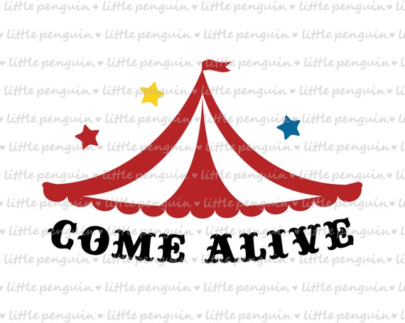 CIRCUS Big Top Come Alive Movie Svg Clip Art Digital - Etsy