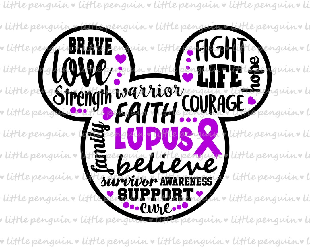 LUPUS SVG, Purple Ribbon, Lupus Awareness SVG, Awareness, Lupus Cut ...