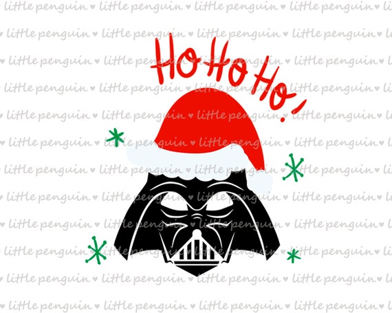 STAR WARS SVG Christmas Svg Darth Vader Svg Hohoho Santa | Etsy
