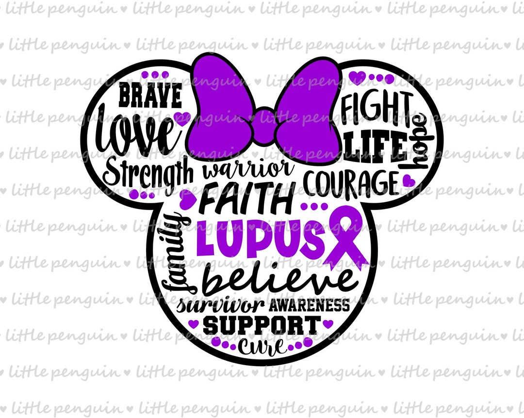 LUPUS SVG, Purple Ribbon, Lupus Awareness SVG, Awareness, Lupus Cut ...