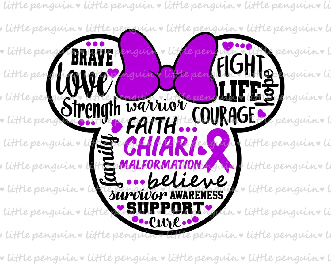Chiari Malformation SVG, Ribbon, Purple Ribbon, Awareness, Clip Art ...