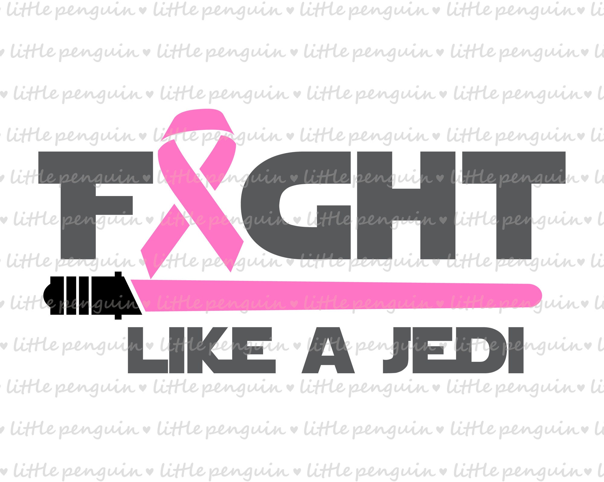 Star wars Cancer Fight cancer Jedi svg cancer ribbon | Etsy