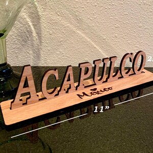 Acapulco Mexico Wood Sign: Exotic Vacation Home Decor - Etsy