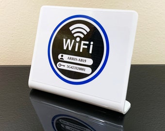 Wifi Network and Password Sign Acrylic Sign for Desk Table - Etsy