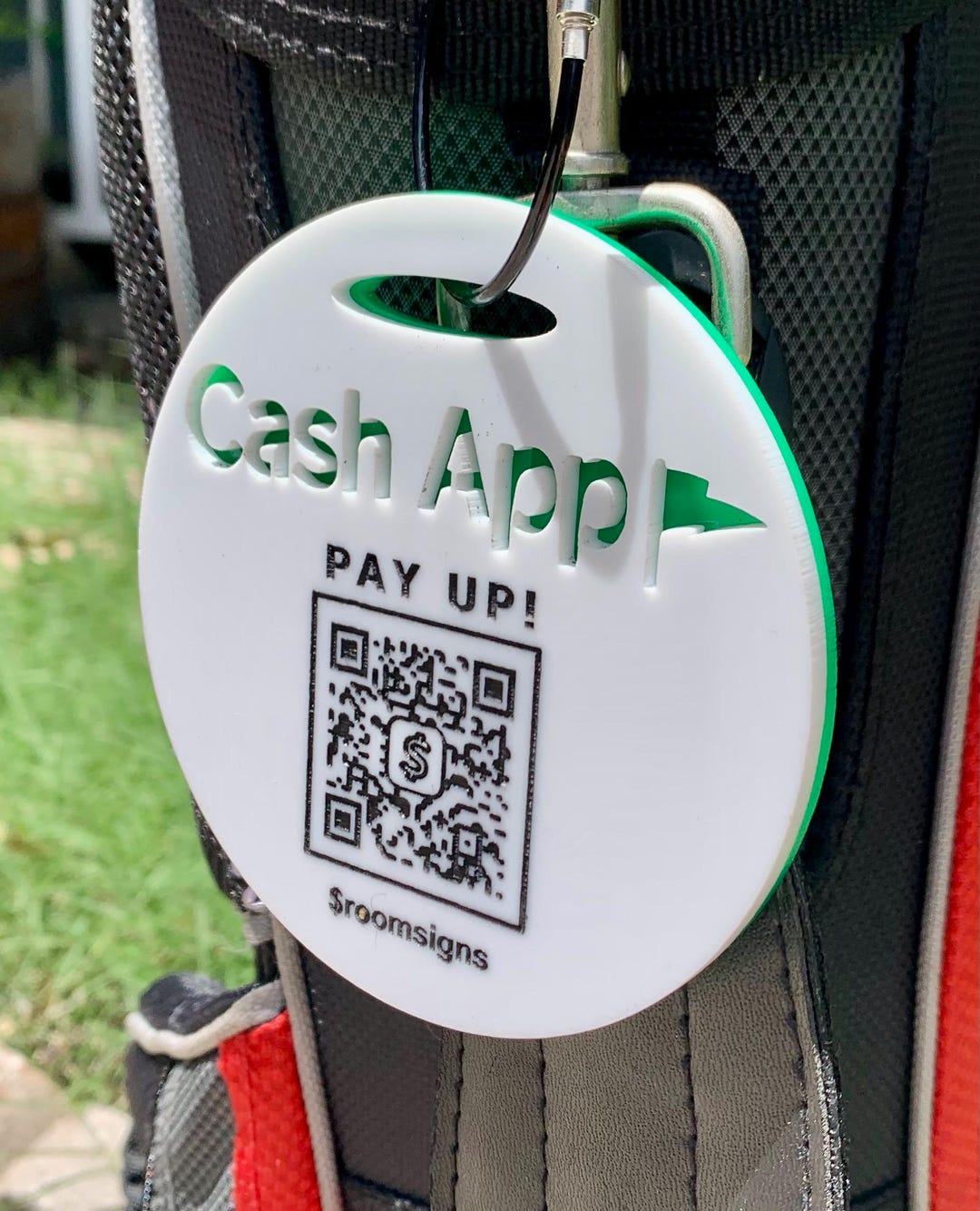 Cash App QR Code Golf Bag Tag – Acrylic Payment Tag - Etsy