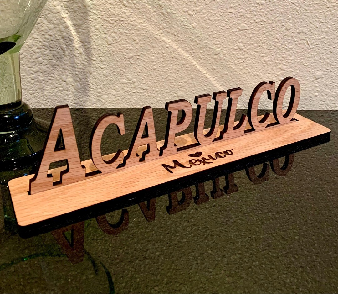 Acapulco Mexico Wood Sign: Exotic Vacation Home Decor - Etsy