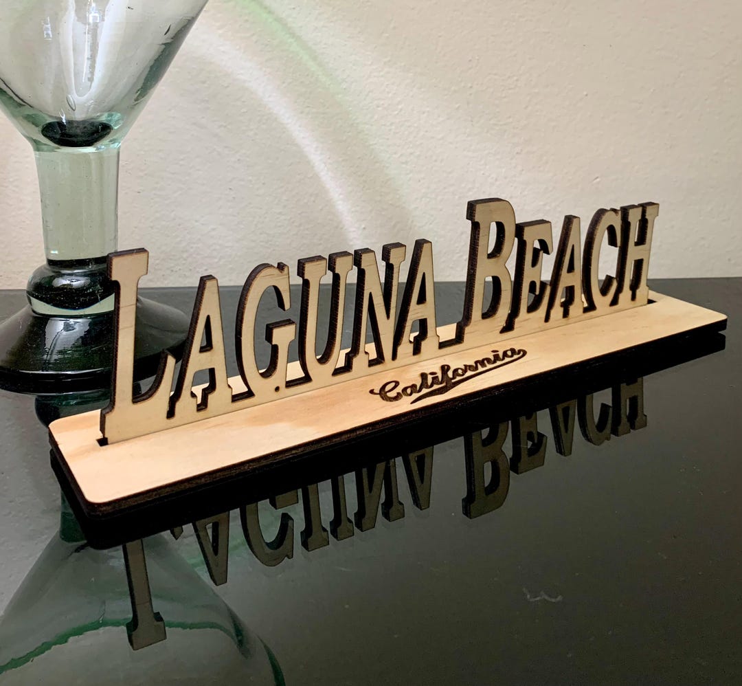 Laguna Beach CA Wood Crafted Memorabilia Sign, Collectible Gift Idea ...