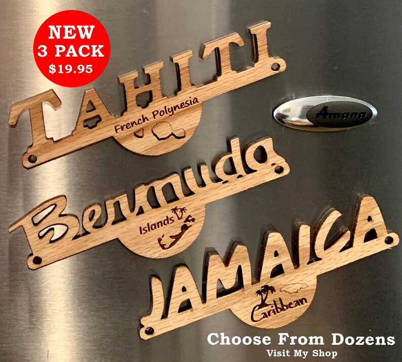 Fiji Islands Wood Fridge Magnet: South Pacific Vacation Souvenir - Etsy