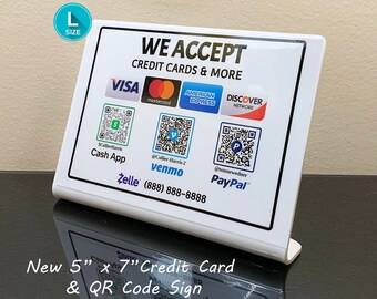 Cash Credit Sign - Etsy