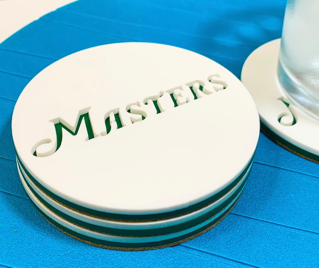 Masters Set of 4 Drink Coasters. High-end Acrylic Design Limited Supply ...