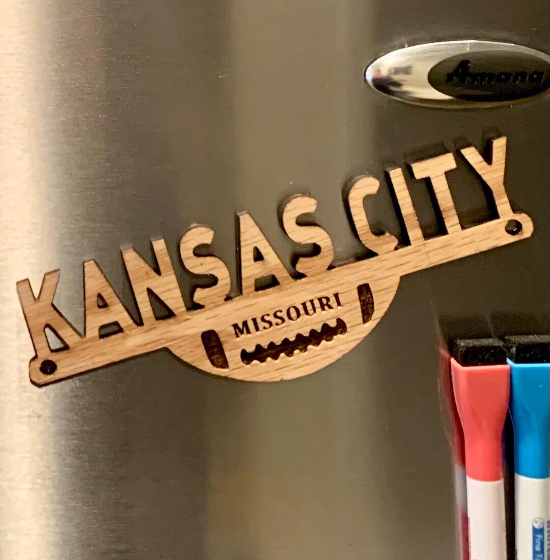 Kansas City Chiefs Wood Fridge Magnet: Super Bowl Fan Gift - Etsy