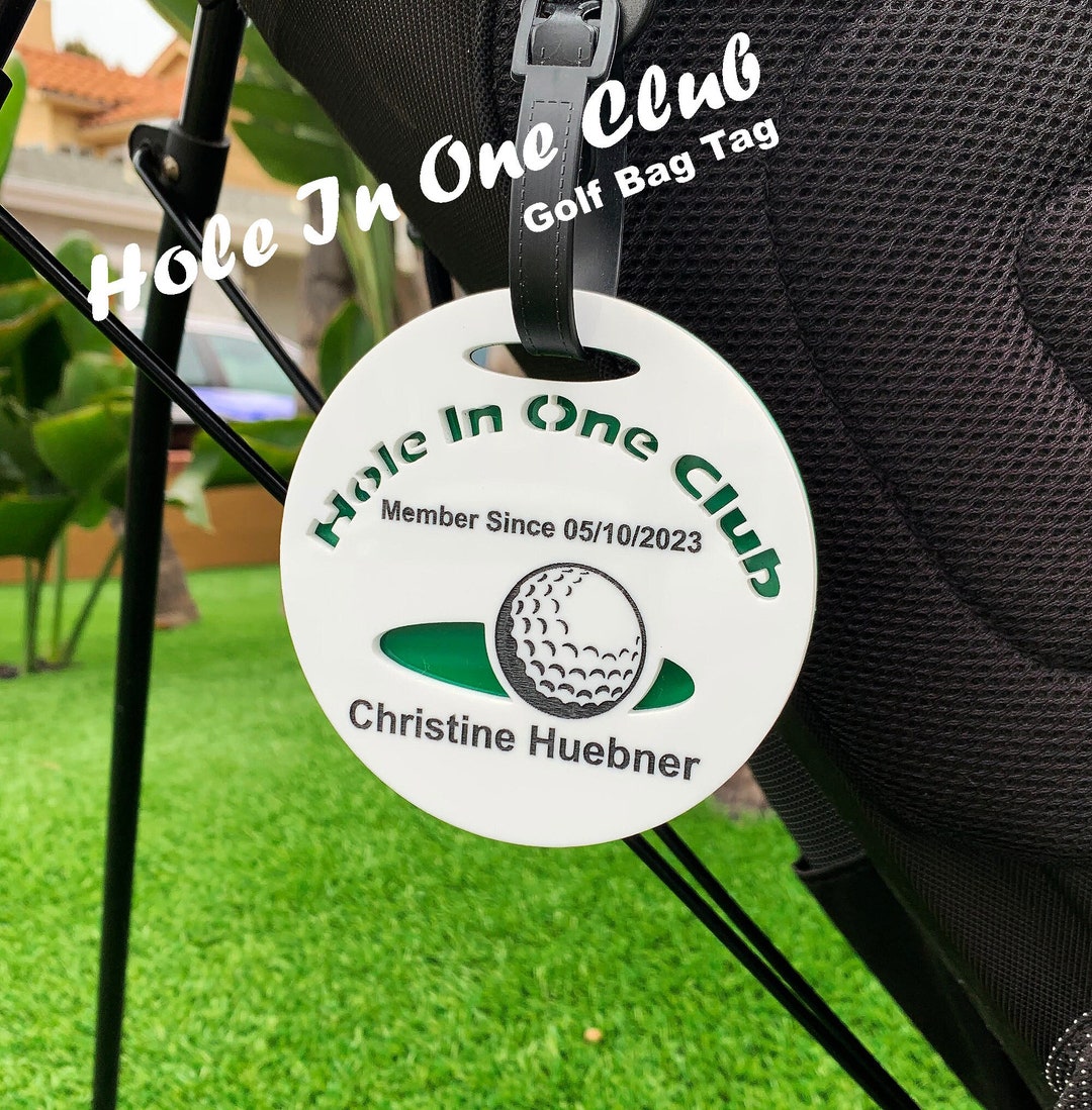 Personalized Hole in One Golf Bag Tag Gift Item Birthday - Etsy