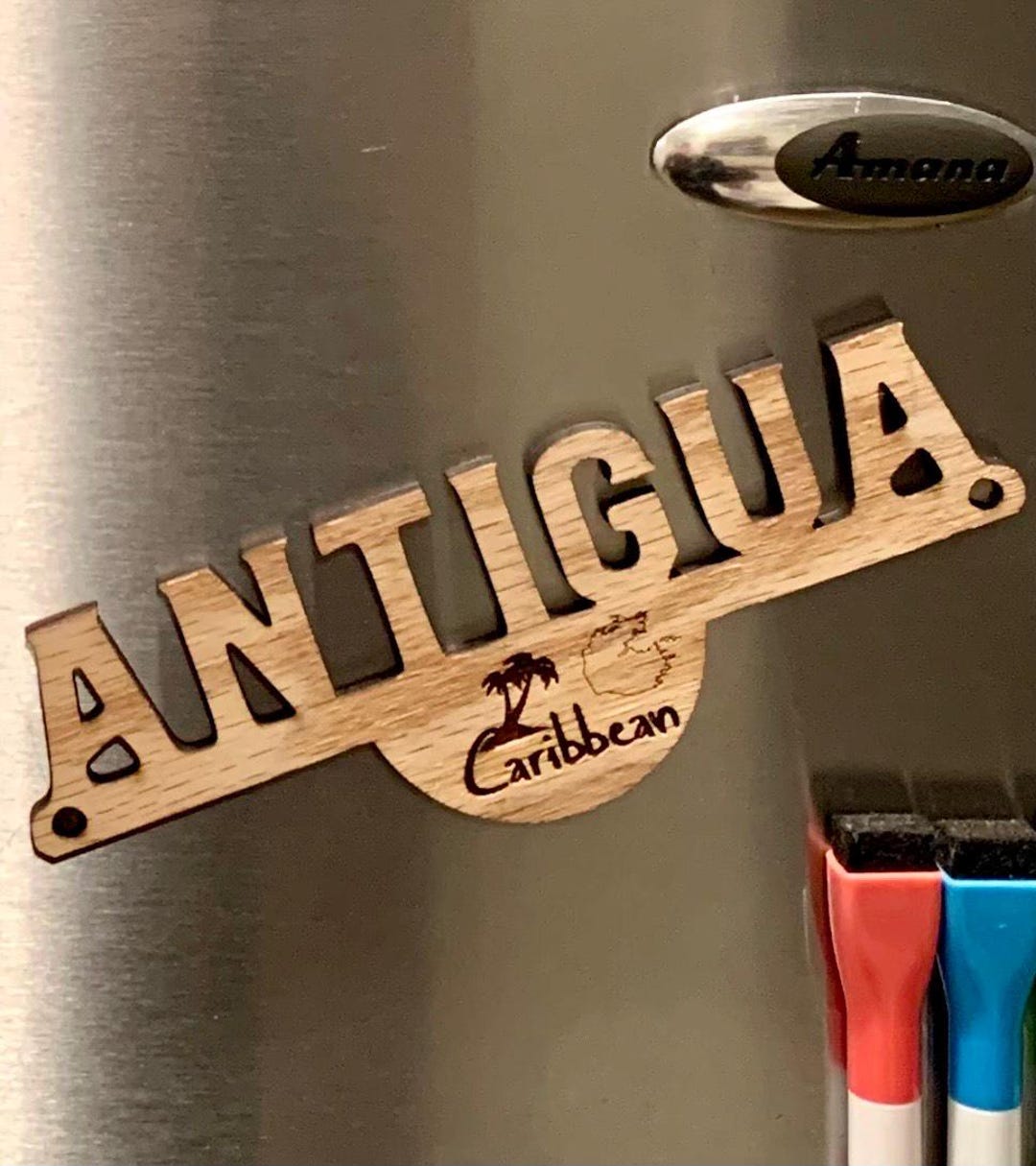 Antigua Fridge Magnet: Caribbean Island Vacation Souvenir - Etsy