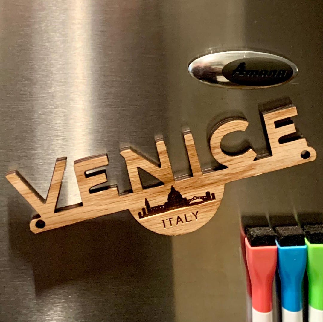 Venice Italy Wood Fridge Magnet: Travel Souvenir Gift - Etsy