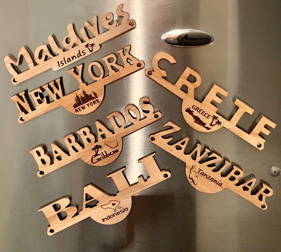 Fiji Islands Wood Fridge Magnet: South Pacific Vacation Souvenir - Etsy