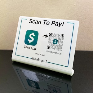 Cash App Qr Code Sign - Etsy