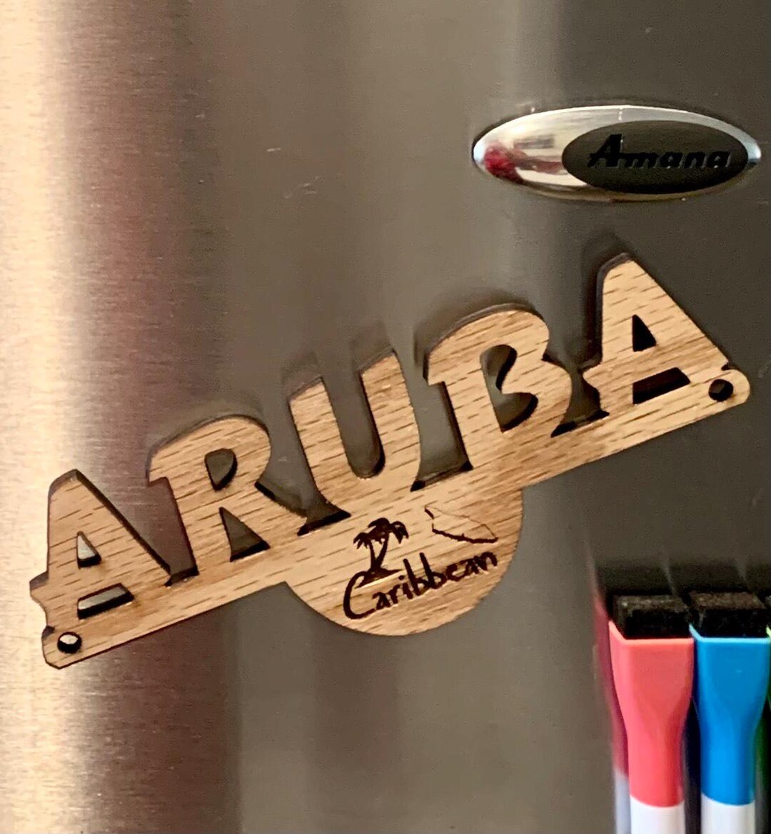 Aruba Fridge Magnet: Caribbean Island Souvenir, Aruba Decoration - Etsy