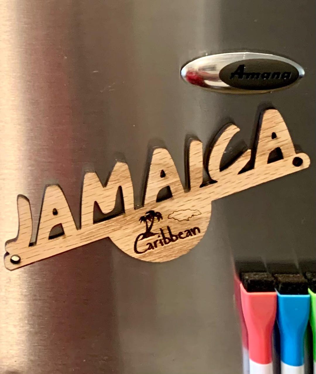 Jamaica Fridge Magnet: Caribbean Island Vacation Souvenir - Etsy