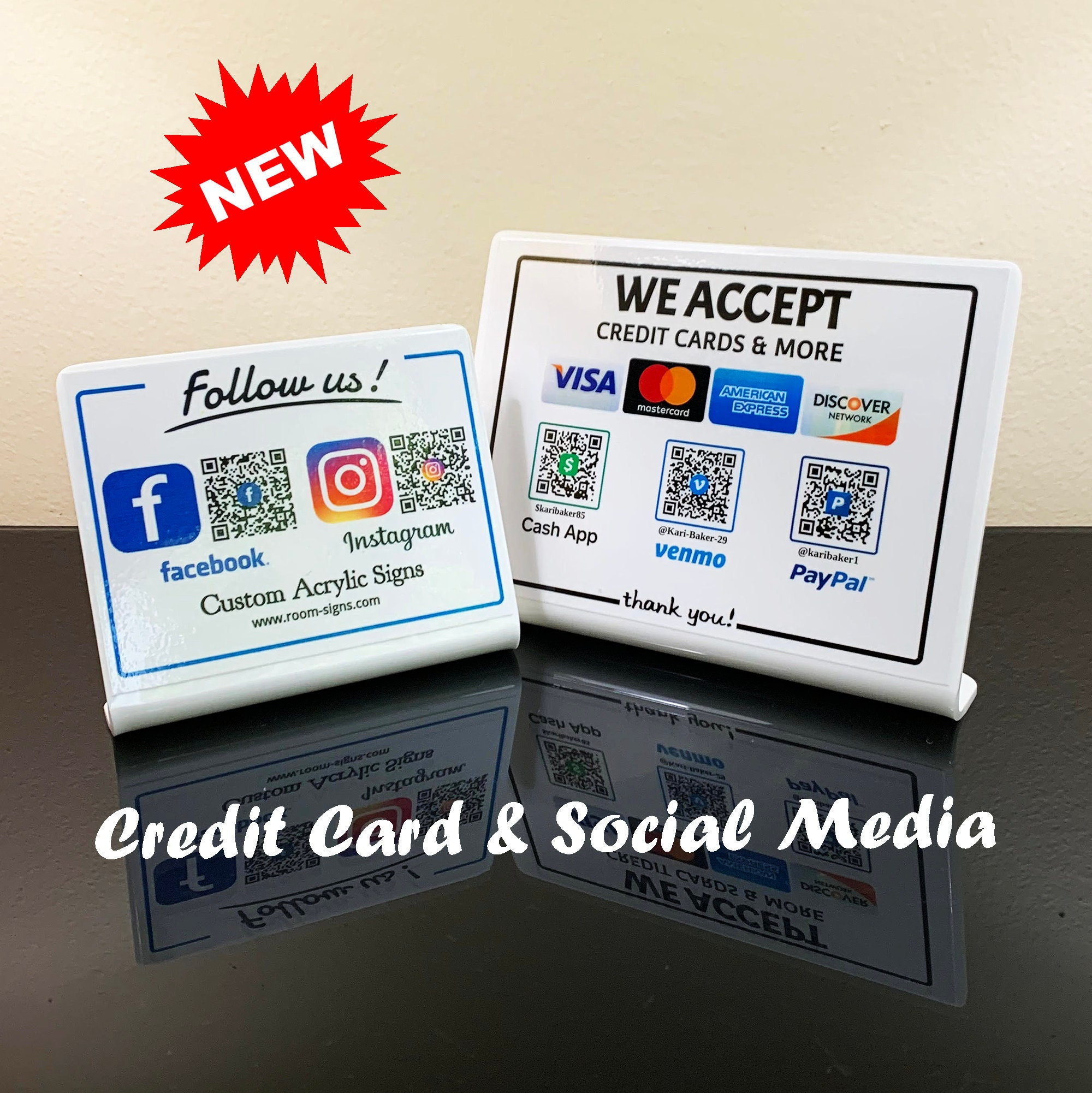 Square We Accept Credit Card Logos